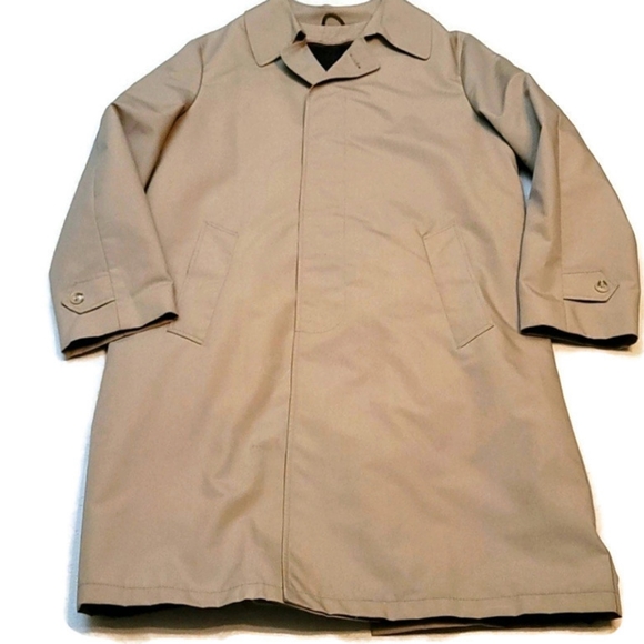 Vintage | Jackets & Coats | Vtg Sears Trench Coat Tan Removeable Liner ...